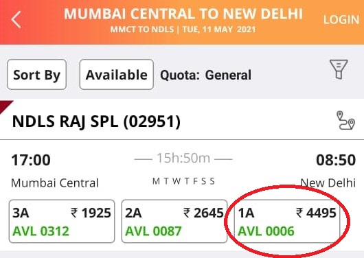 AC First Class (1st AC) vs Flights for travel during Covid ? – Trainkibaat